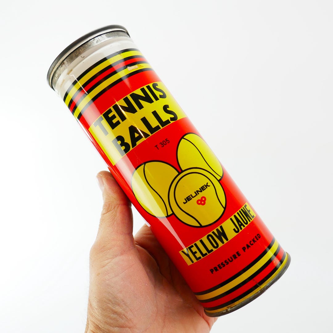 Rare Vintage Collectible Tennis Can Ball Tin Jelinek Empty - Etsy
