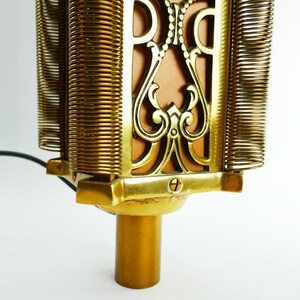 Antique Church Gold Tone Art Deco Cross Funeral Lamp Crucifix Light ...