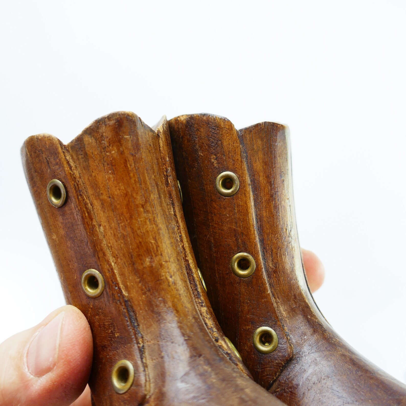 Vintage Miniature Hand Made Wood Carved Wooden Boots Folk Art Cowboy ...
