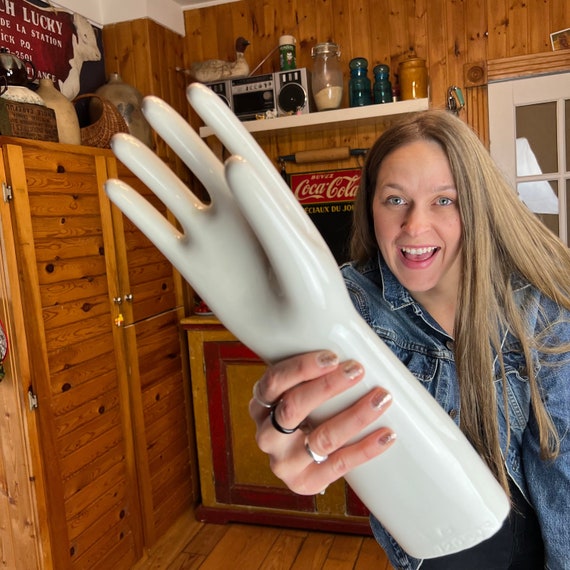 Vintage Industrial Glove Mold...ceramic. Porcelain. Long Arm. | Etsy