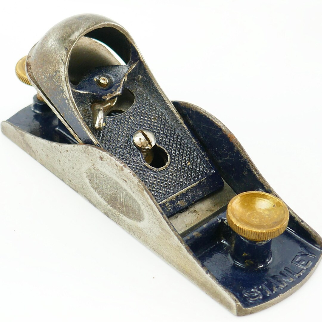 CARPENTER Blue Vintage Stanley No. 9 1/4 Corrugated Bottom Woodworking ...