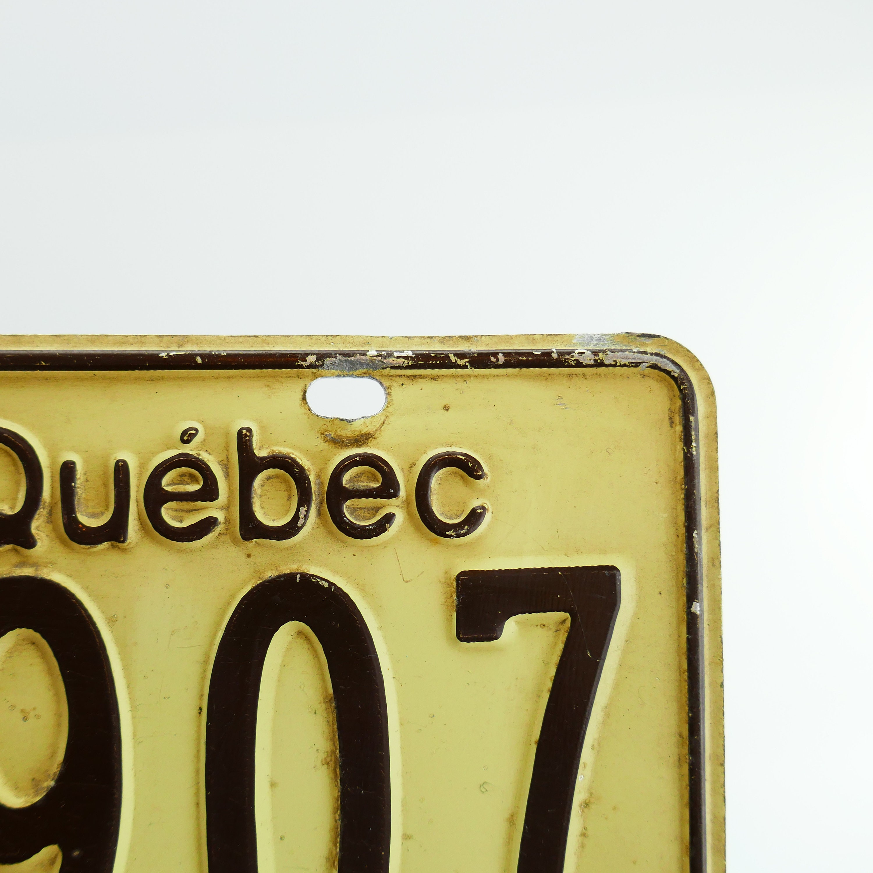 Vintage 1978 Quebec License Plate 229A907 Automobile ID Wall Hanging La ...