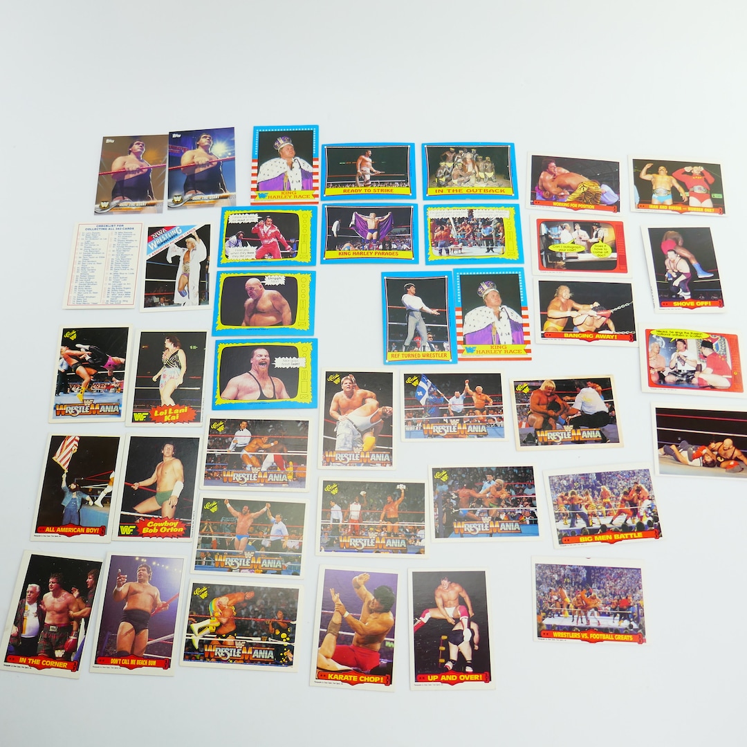 Vintage Lot of Cards WWE WWF 1980 - Etsy