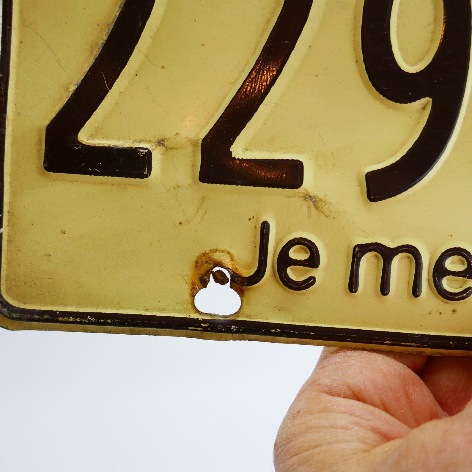 Vintage 1978 Quebec License Plate 229A907 Automobile ID Wall Hanging La ...