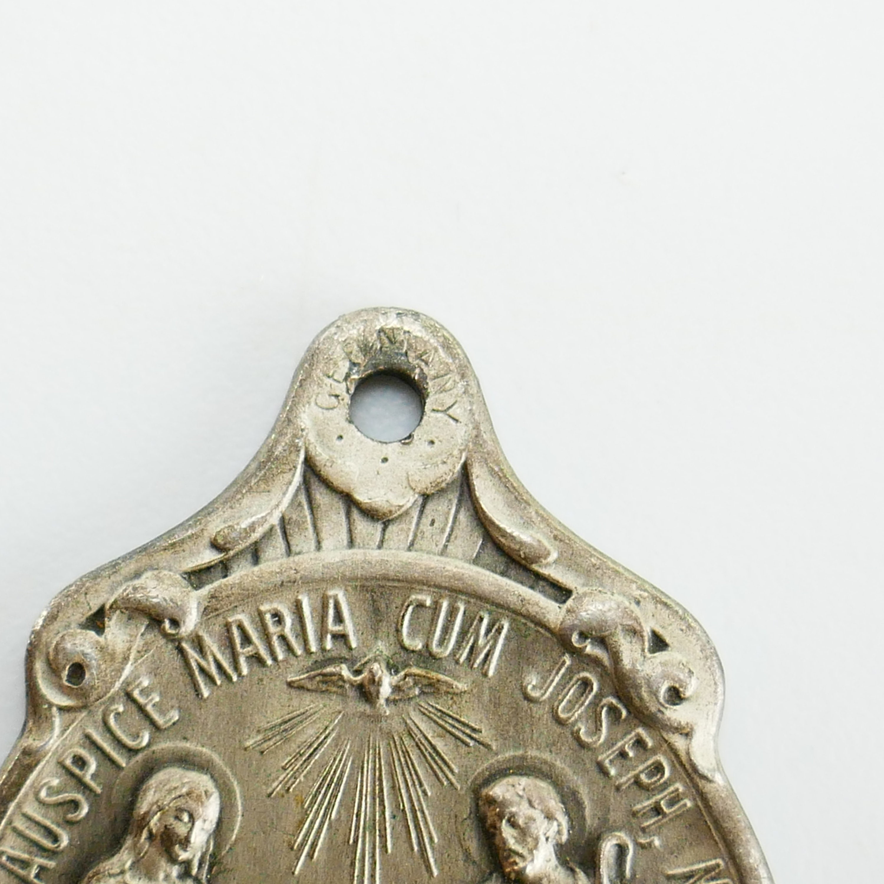 1900's - Antique Pope Pius Holy Father Blessed Bone Jesus Medal ...
