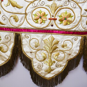 1901 Antique Magnificent Gold Catholic Banner Catholic Religious ...