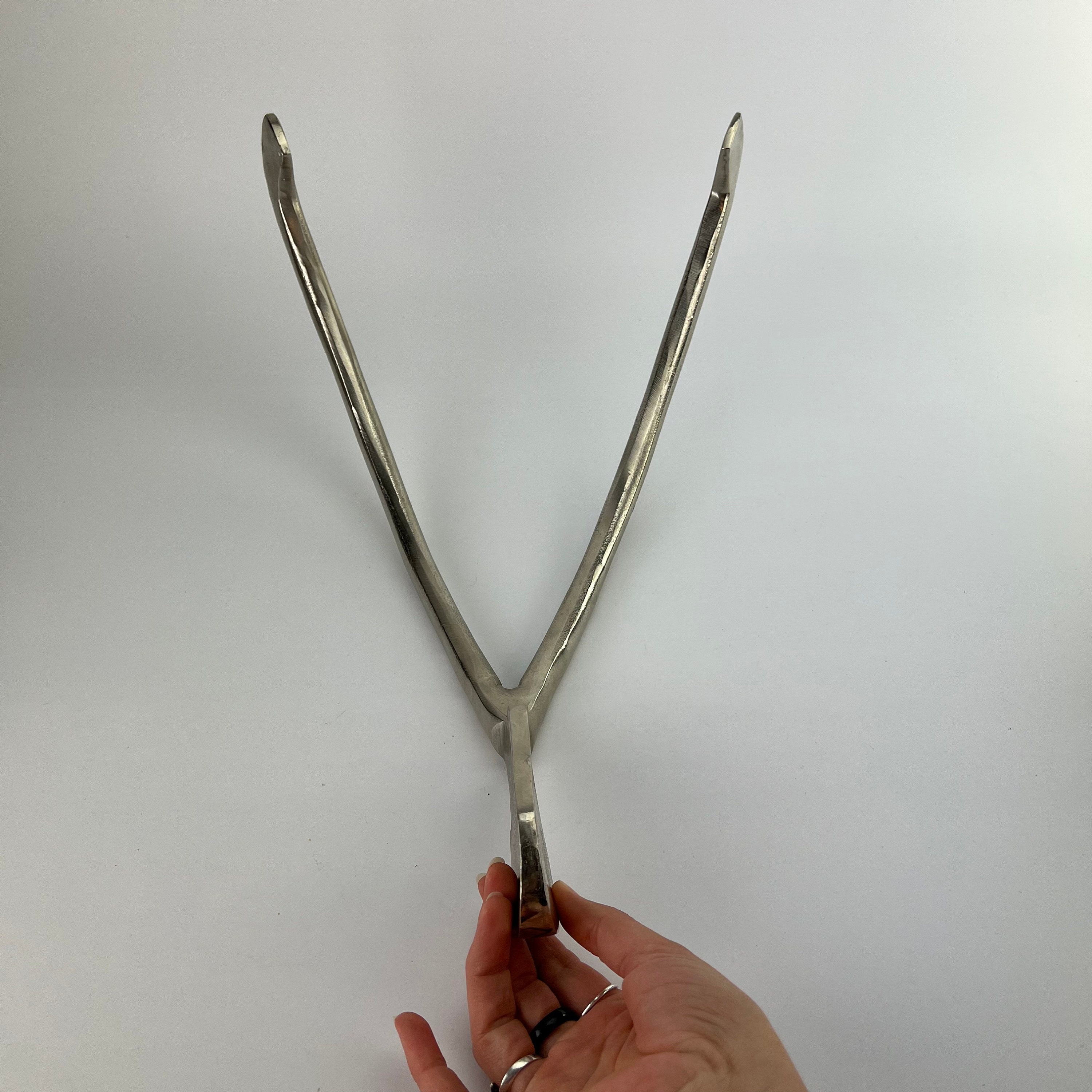 Vintage Huge Aluminium Wishbone Wish Bone Home Decor | Etsy