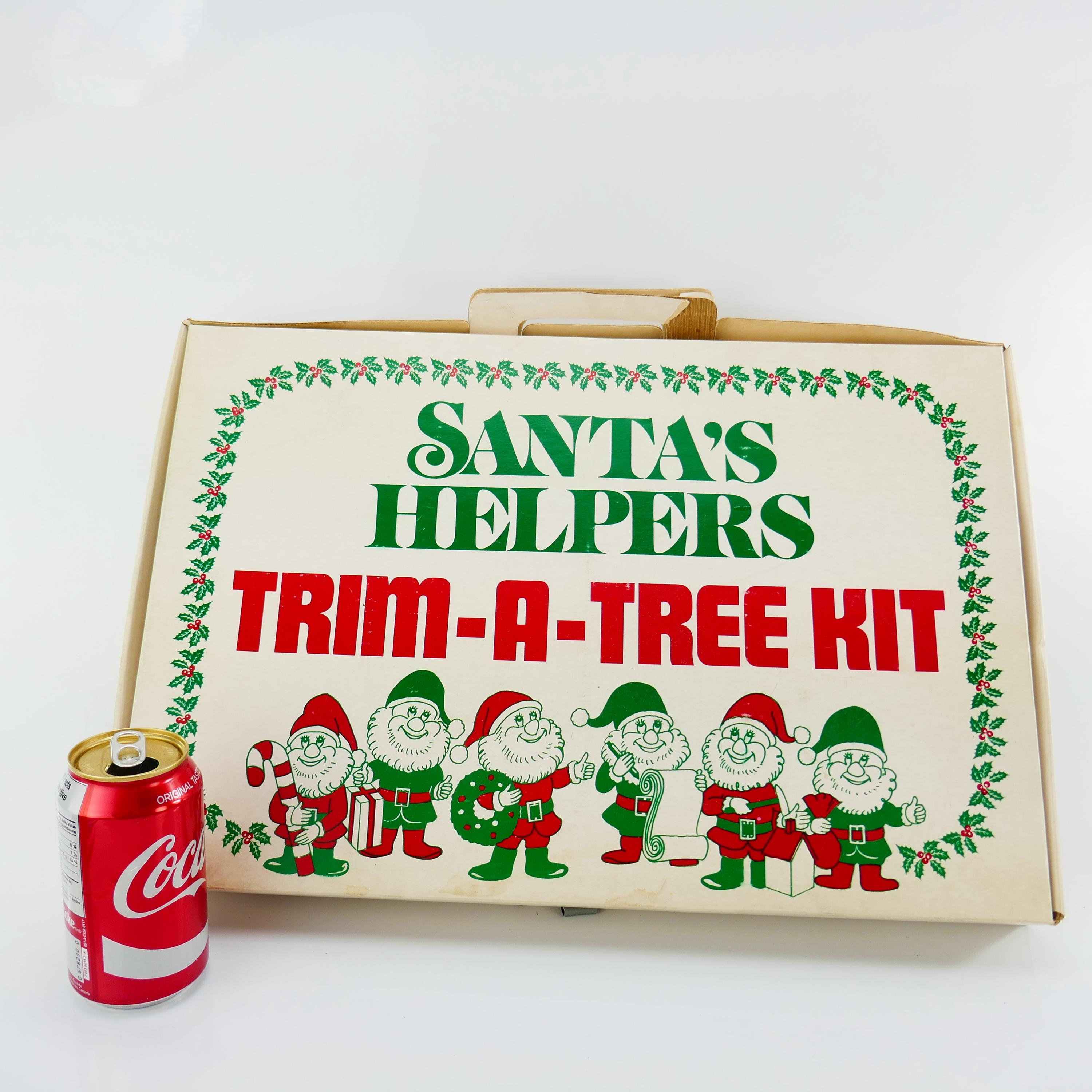 New Old Stock Vintage Santa's Helpers Trim-a-tree-kit 24 Elf Ornaments ...