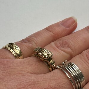 Vintage Fede Ring 10K Yellow Gold Band Ring 6 3/4 US Heart Clasp Hands ...