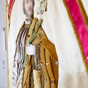 1901 Antique Magnificent Gold Catholic Banner Catholic Religious ...