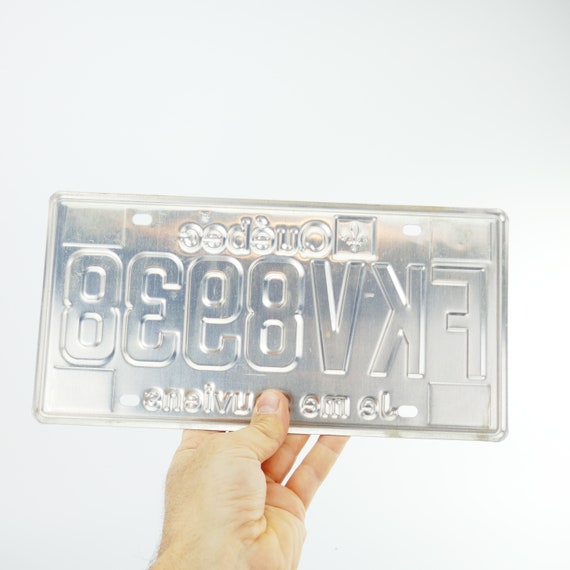 Vintage 1975 Quebec License Plate Automobile ID Wall Hanging La belle ...