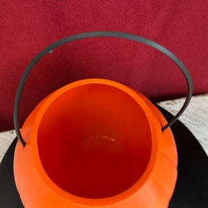 Vintage TPI 1997 Blow Mold Pumpkin Candy Trick or Treat Bucket Jack-o ...