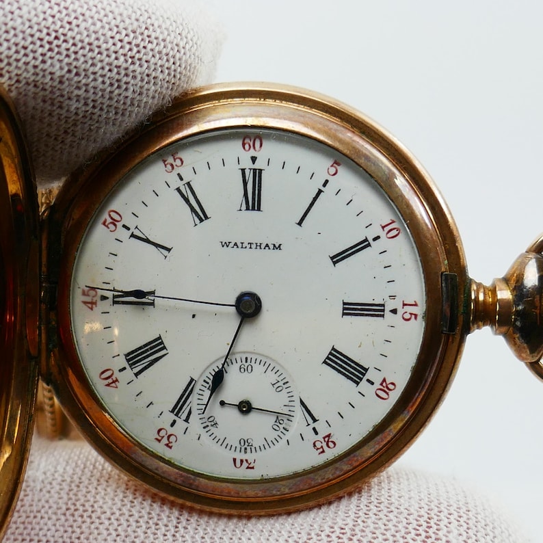 Antique Waltham Gold Plated Lady Pocket Watch 1900's USA 14k Gold ...