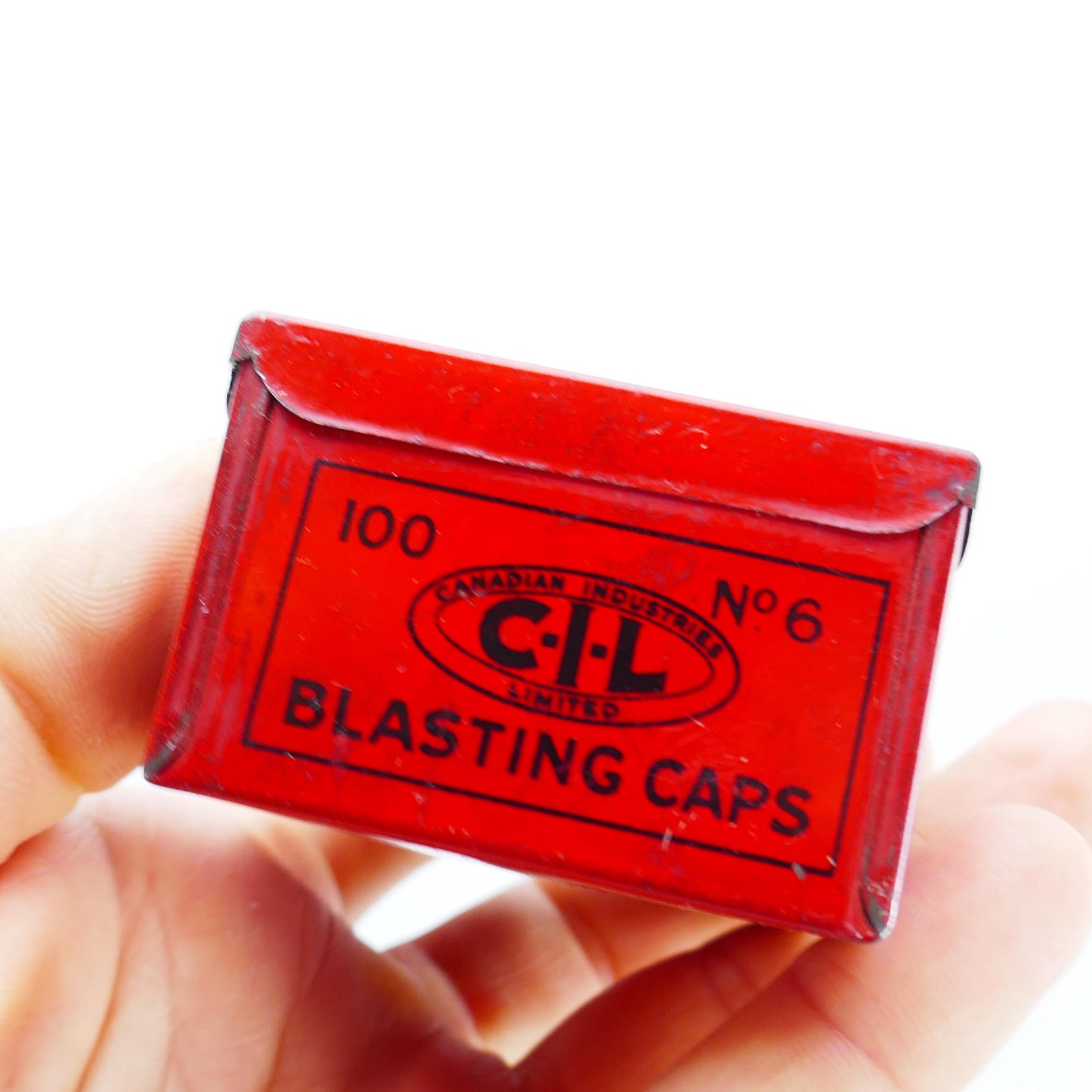 Antique Canada CIL Blasting Caps Tin Cartridge C.I.L. - Etsy