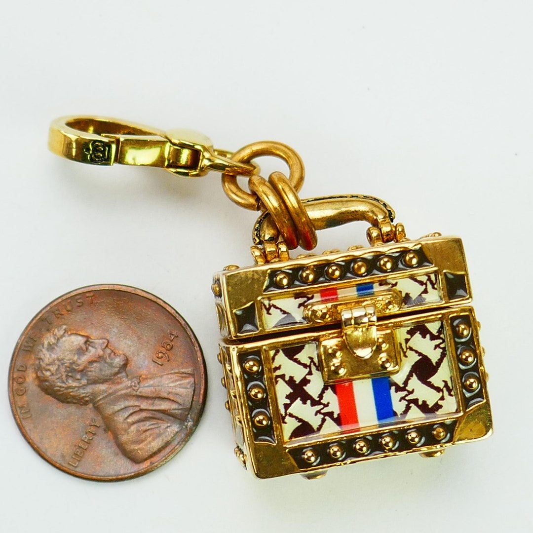 Juicy Couture Rare Trunk Suitcase Graduation Gift Enamelled Charm ...
