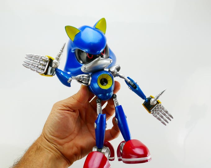 Mega RARE Jazwares Sonic the Hedgehog Metal Sonic 10 Inch Action Figure ...