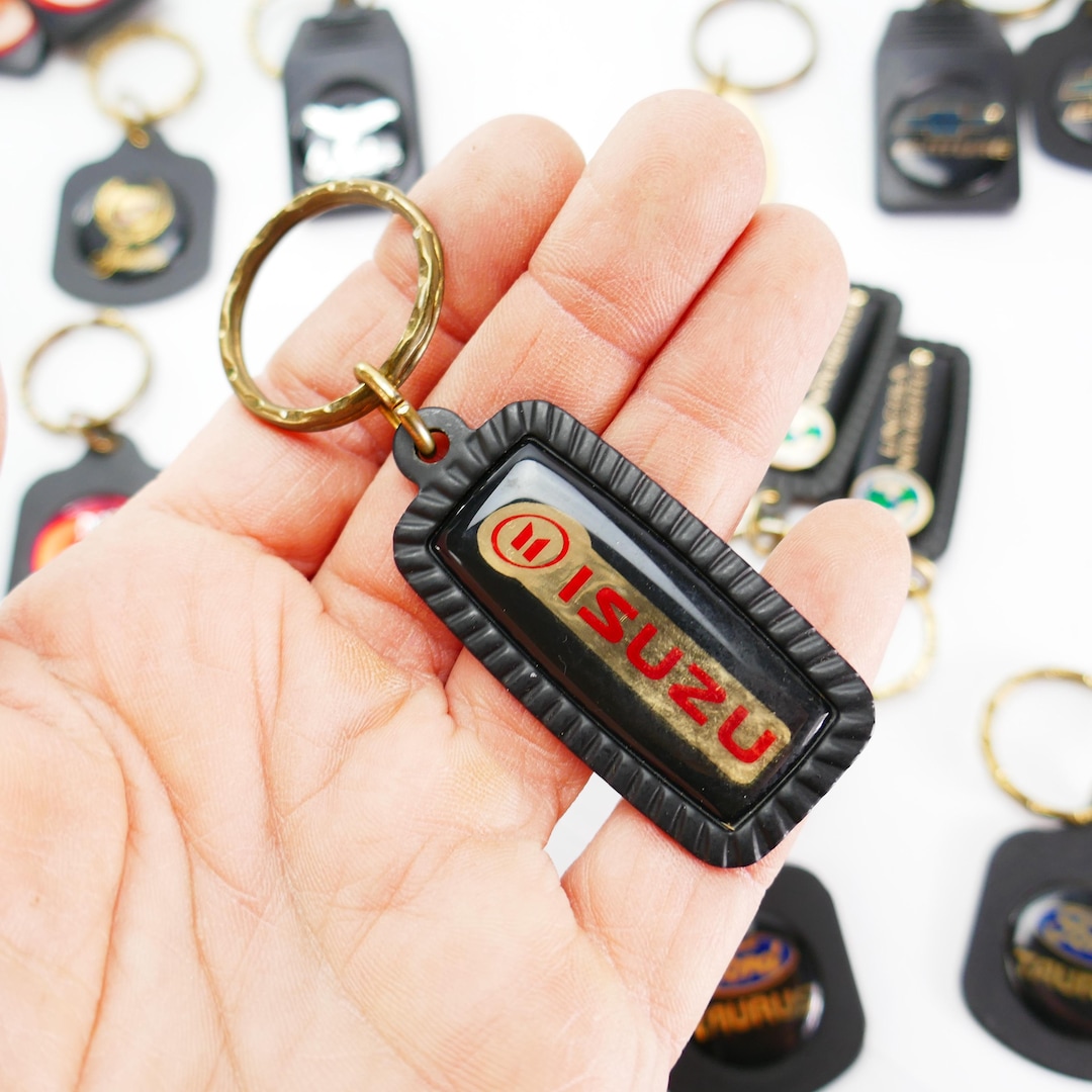 Isuzu Authentic Vintage Car Keychain Collectible Automobilia Dealer ...
