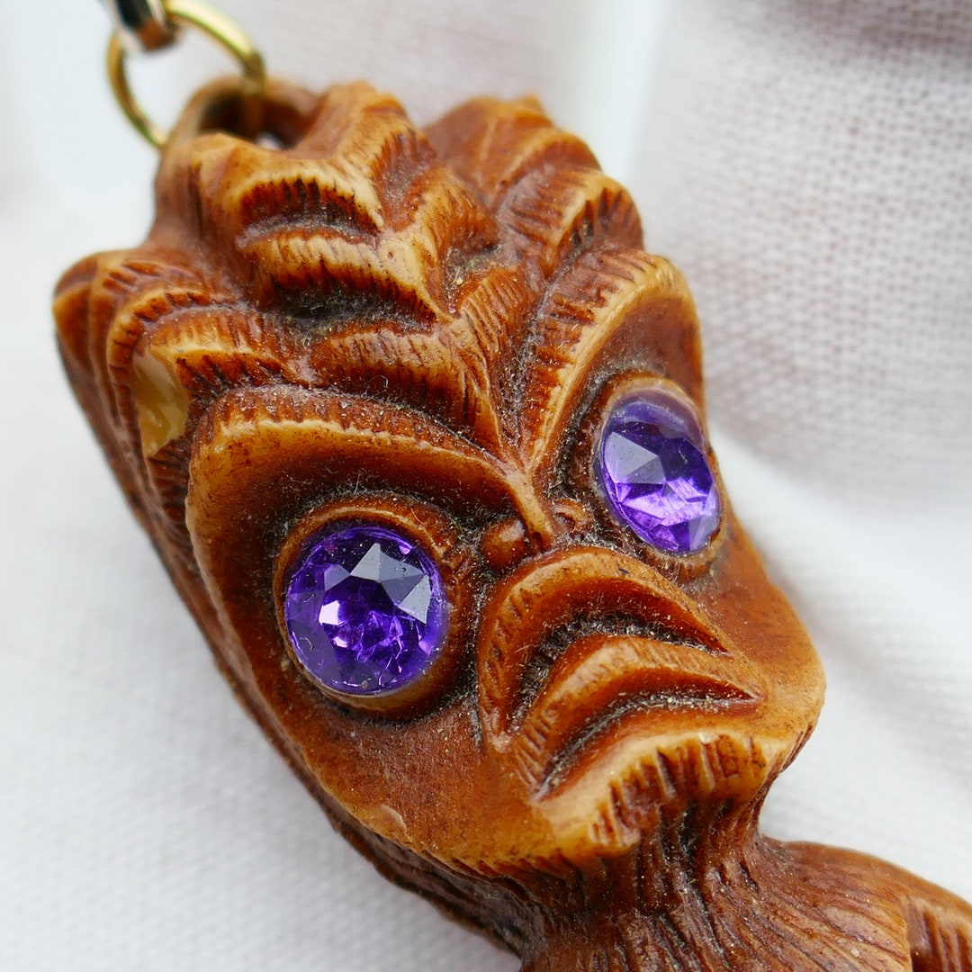 Vintage Coco Joe's Tiki Figurine Tiki God Keychain Hawaiian Souvenir ...