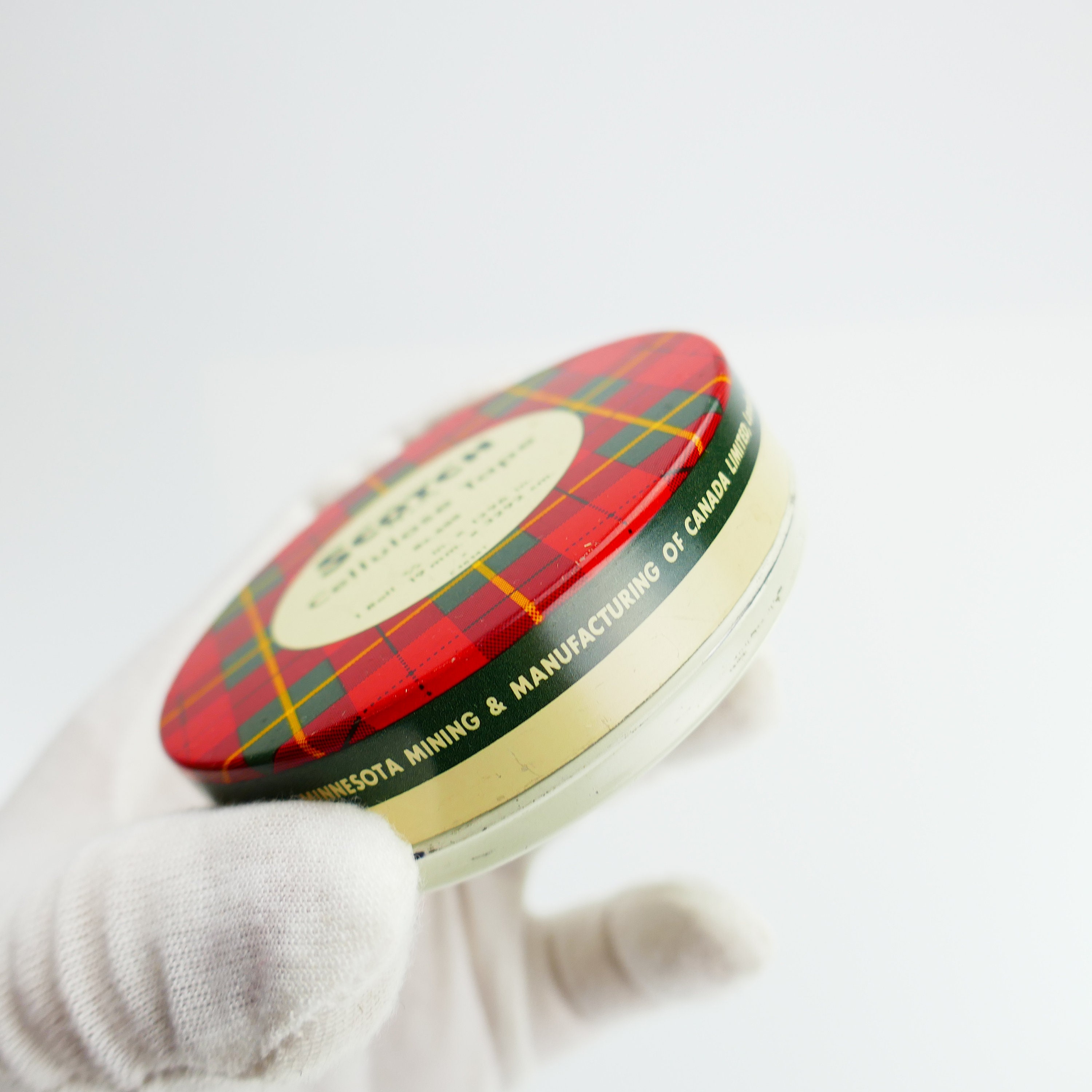 Vintage Scotch Cellulose Tape Round Tin Christmas Decorative Empty - Etsy