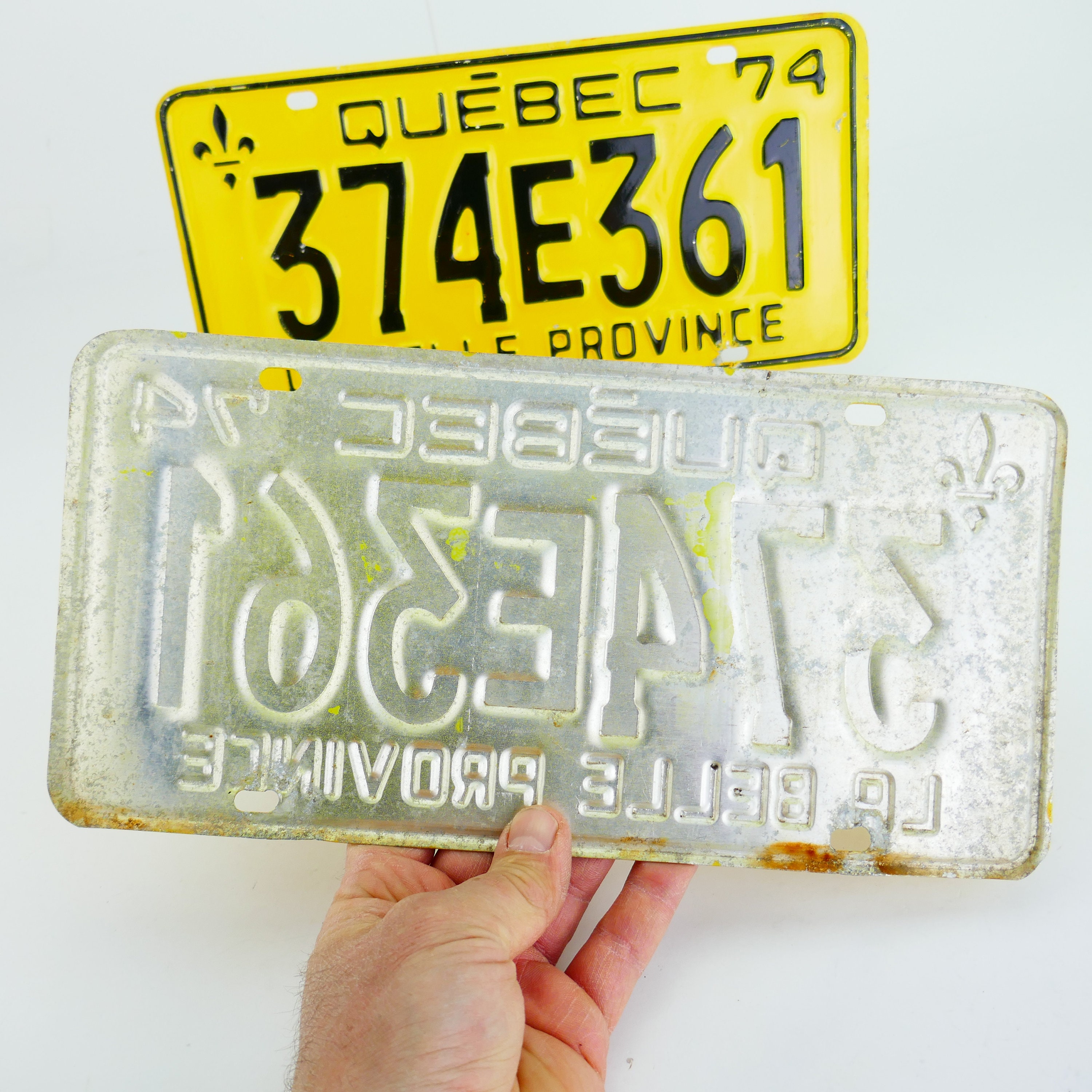 Vintage Pair 1974 Quebec License Plate Automobile ID Wall - Etsy UK