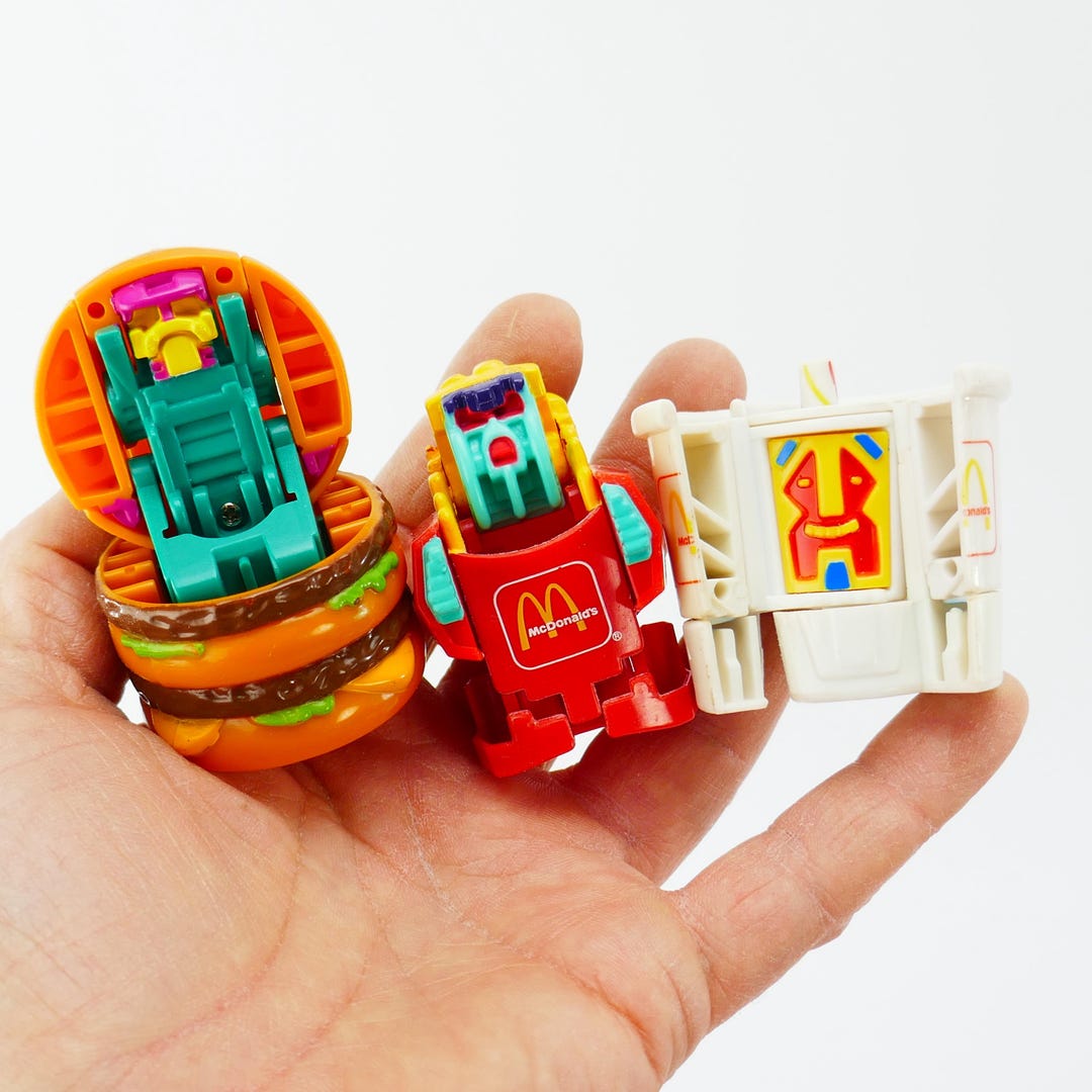 Vintage 1987 Mcdonald's Happy Meal Toy Big Mac Transformer Vintage ...