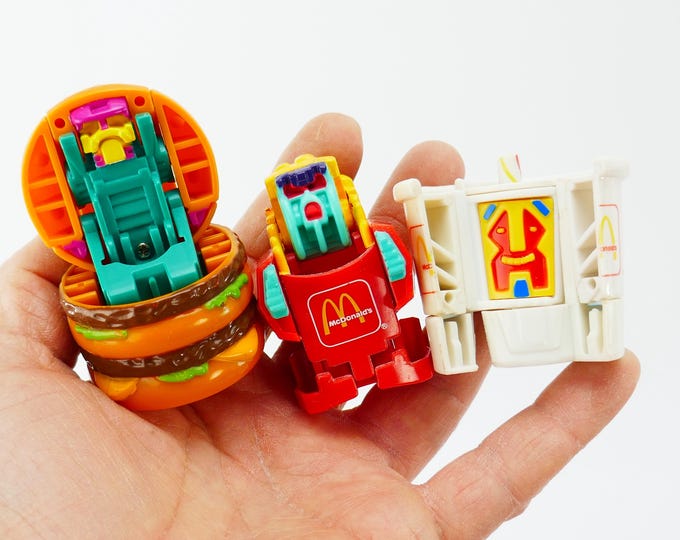 Vintage 1987 Mcdonald's Happy Meal Toy Big Mac Transformer Vintage ...
