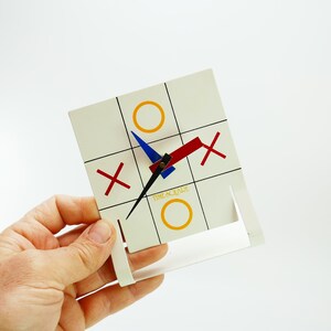 Vintage Modern 80s Times Square Desk Clock Tic Tac Toe - Etsy