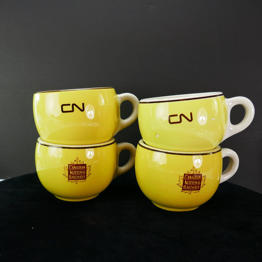 Vintage Yellow & White CN Canadian National Railroads Railways Trains ...