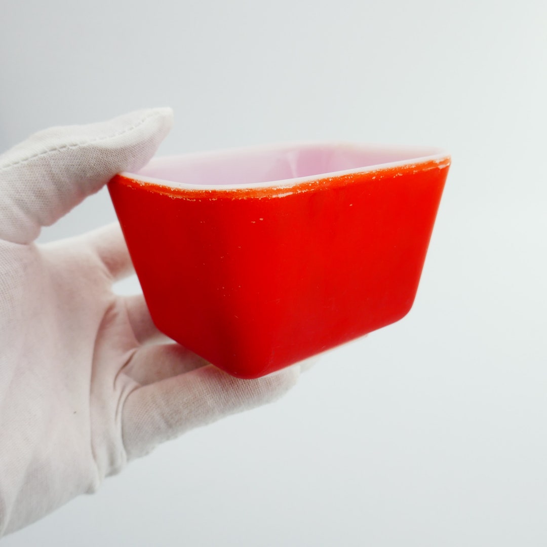 Vintage Pyrex Fridge Fridgie Dish Red Refrigerator Dish NO Lid - Etsy