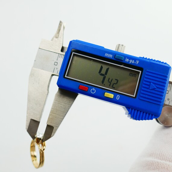 Vintage 14K Yellow gold Ring high setting diamond Siz… - Gem