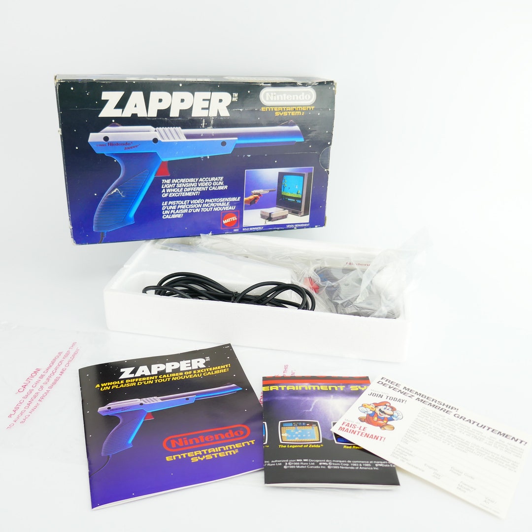 Nintendo Gray Grey Zapper NES Complete in Nice Box - Etsy