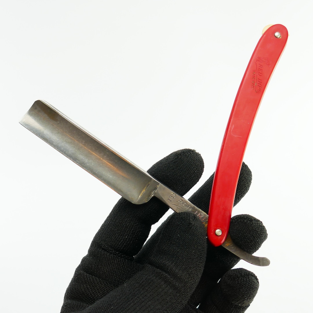 Vintage Straight Razor - Red Imp - Cutthroat Barber Knife Classic ...