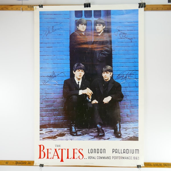 The Beatles Vintage Poster - Etsy