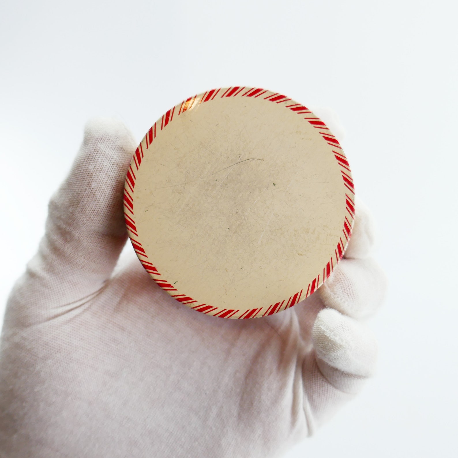 Vintage Texcel Cellulose Tape Round Tin Decorative Empty Johnson ...
