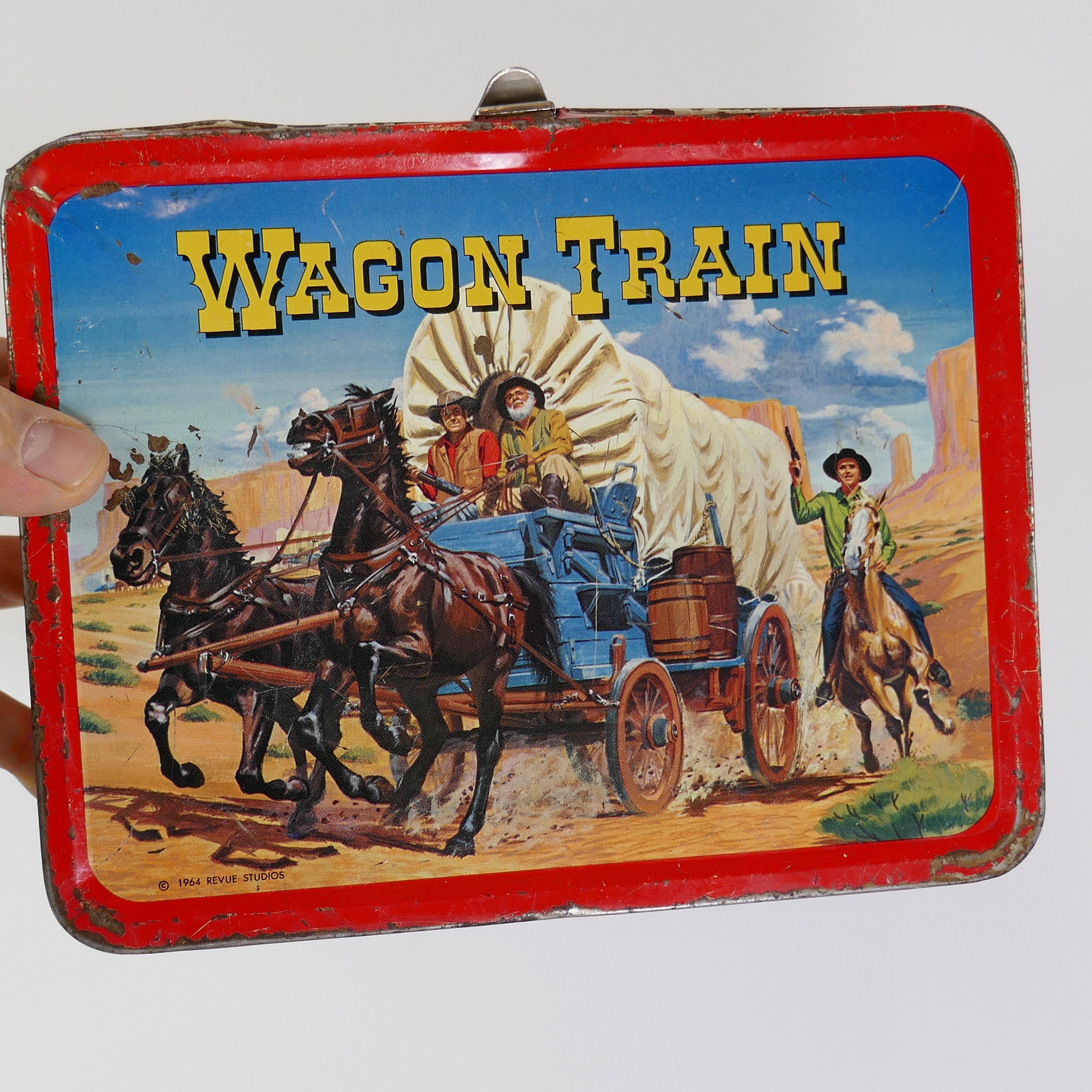 Memorabilia Vintage Wagon Train Lunch Box no thermos 1964 Revue Studios ...