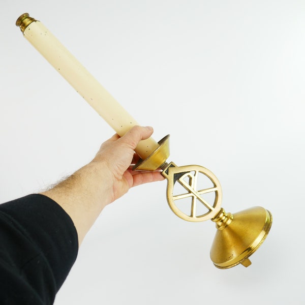 Altar Crucifix and Candle Holder - Etsy