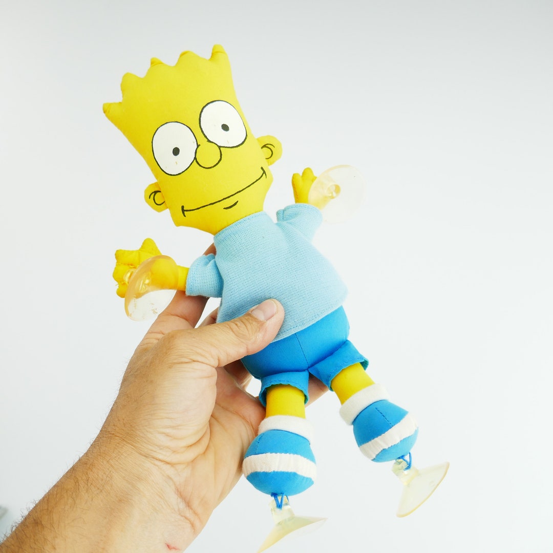 VINTAGE 1990 THE SIMPSONS Bart Simpson Stick-on Car Window Plush - Etsy