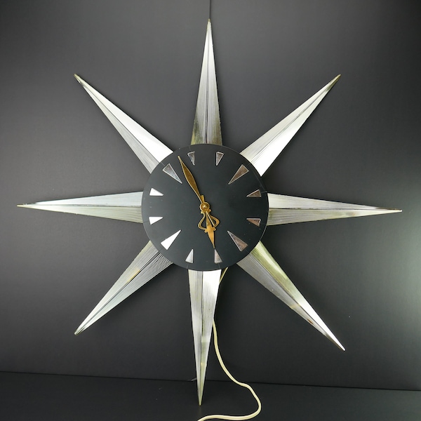 Starburst Clock - Etsy