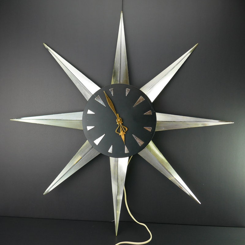 Starburst Clock - Etsy