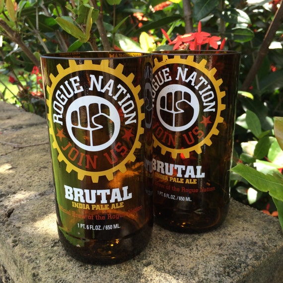 Rogue Brutal IPA Beer Glass Rogue Nation Set set of 2 - Etsy