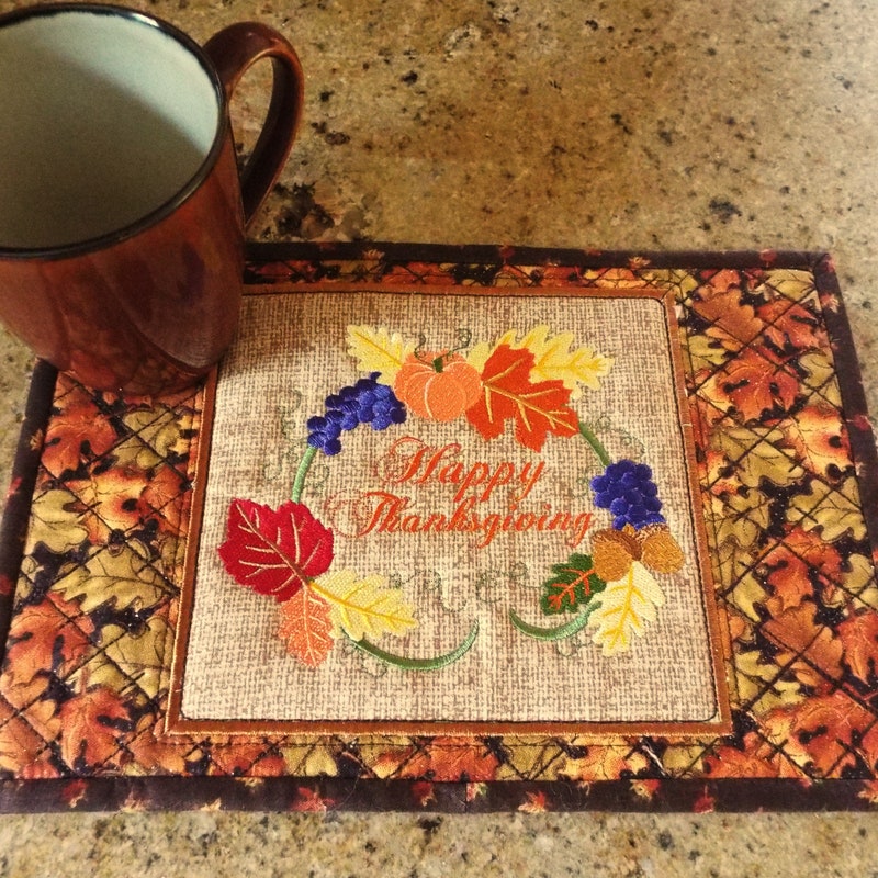 Fall Mug Rug - Etsy