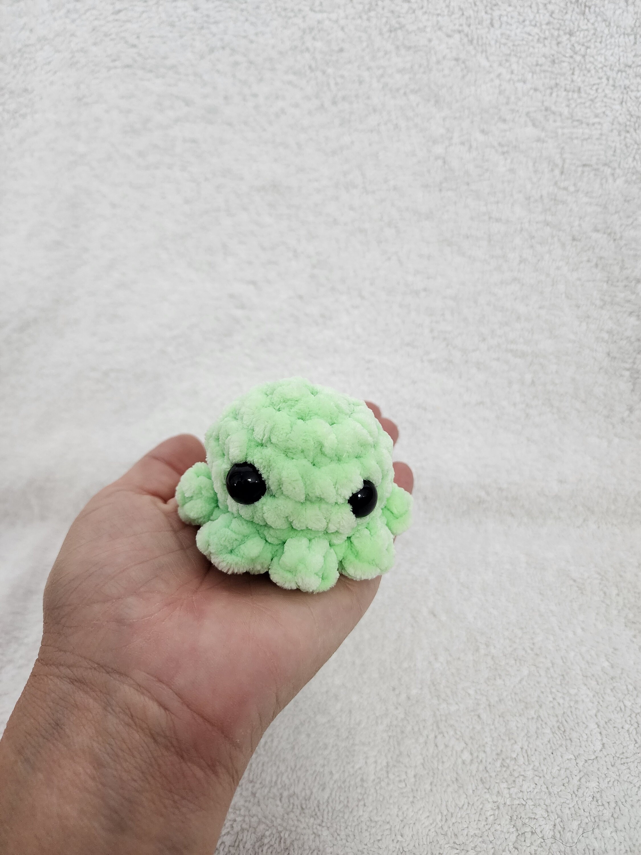 Set of 5 Pastel Rainbow Baby Octopus Amigurumi Plushie, Cute Octo ...