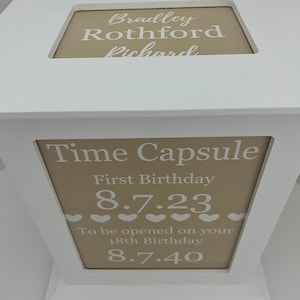 Time Capsule // 1st Birthday Custom Time Capsule // Personalized Time ...