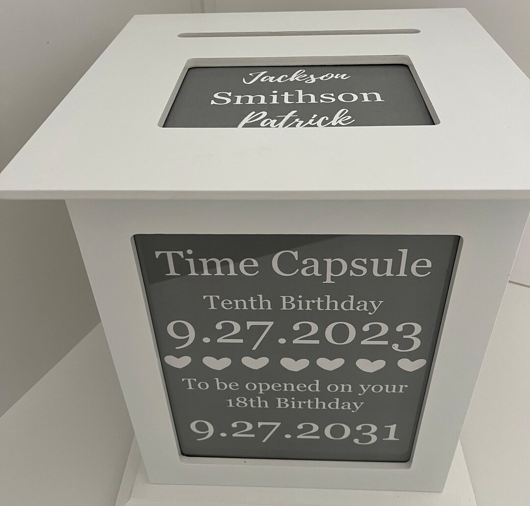 Custom Time Capsule for Baby - Unique Newborn or 1st Birthday Gift ...