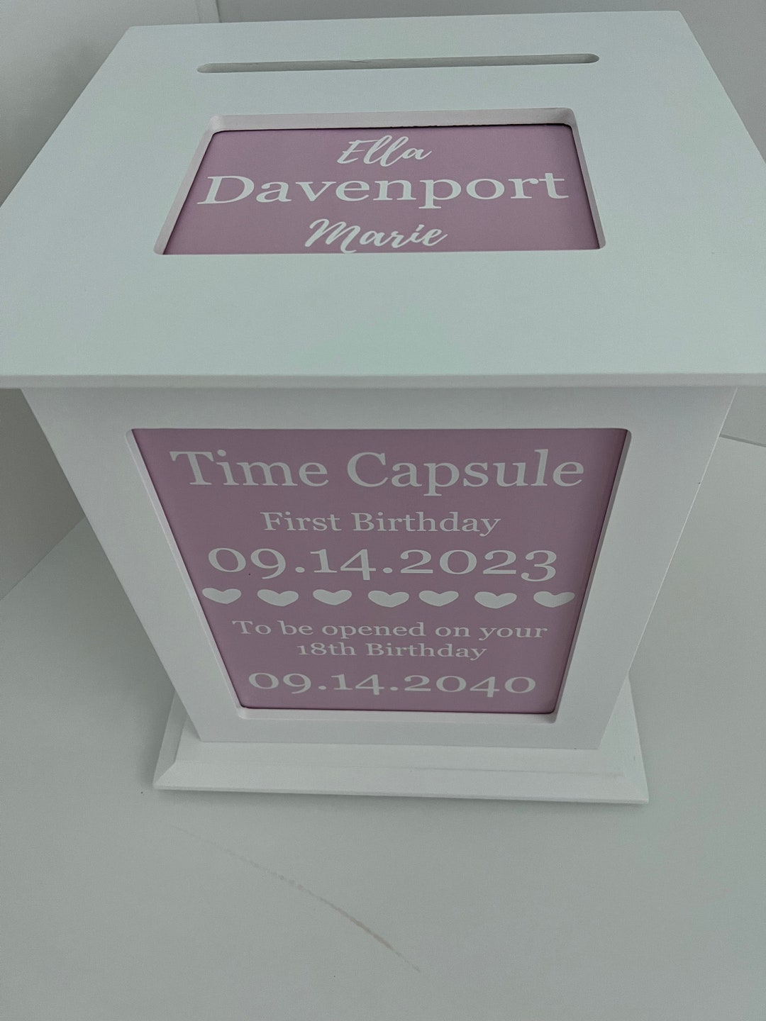 Personalized Baby Time Capsule- 1st Birthday Gift & Memory Box ...