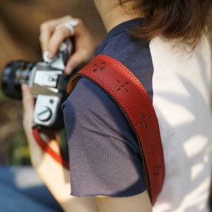 Red Camera Strap - Etsy