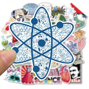 Science Biology Physics Chemistry Stickers Pack of Either 10, 25, 50 or ...