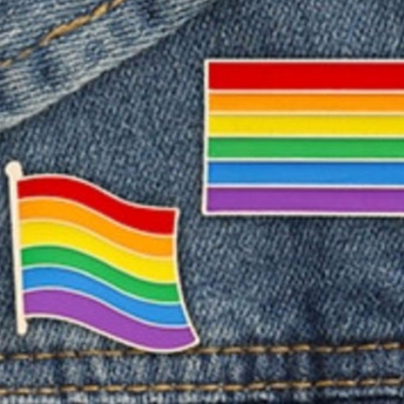 Rainbow Pins - Etsy