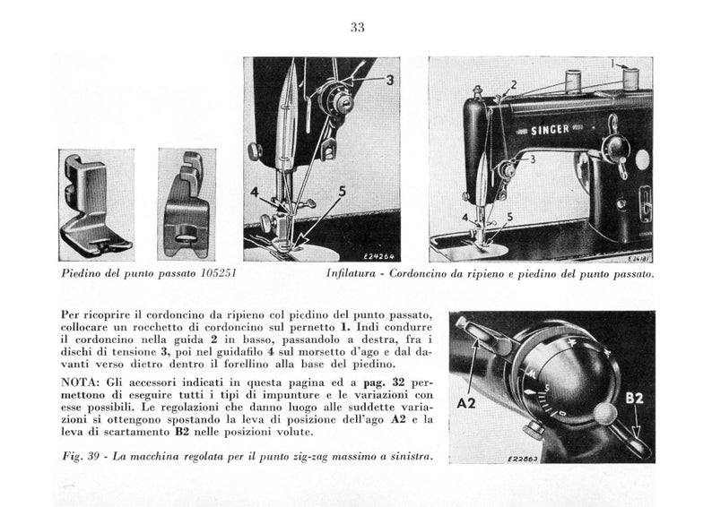 Manuale SINGER 406M IN Pdfmanuale Italiano - Etsy
