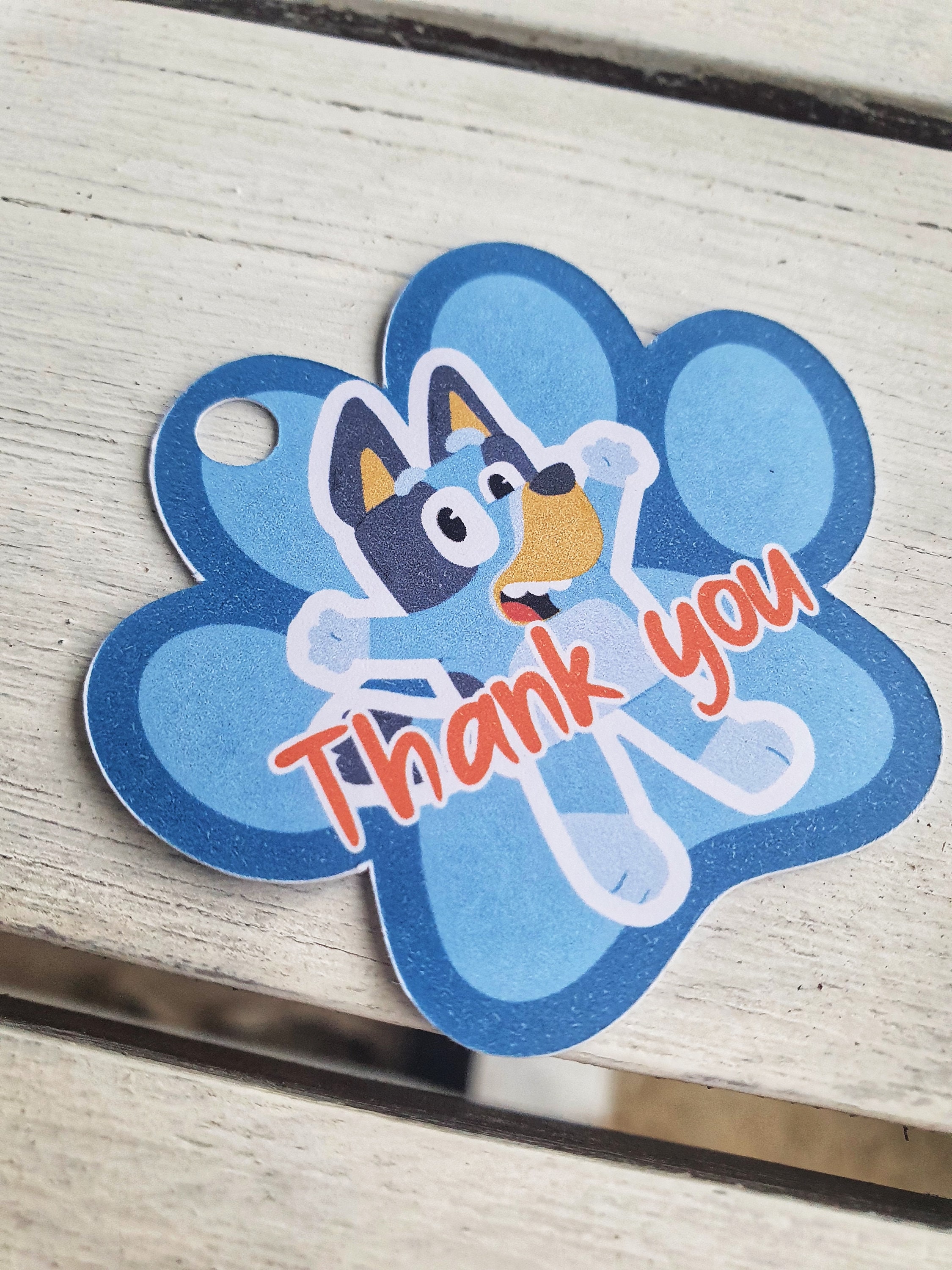 Thank You Favors Bluey and Bingo Inspired Thank You Tagsgift - Etsy ...